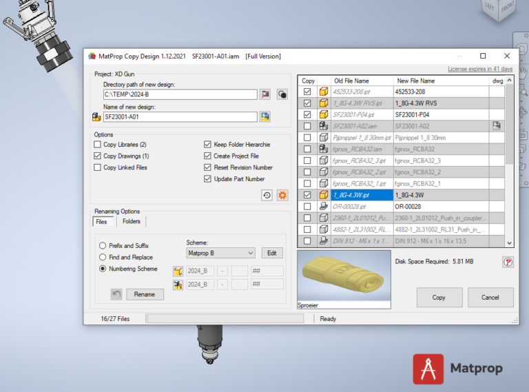 The Copy Design Tool for Autodesk Inventor: Seamlessly copying designs.