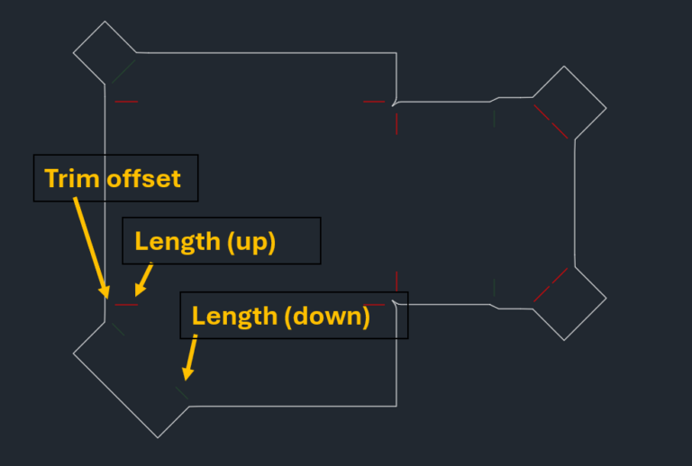 Bend line markers on DXF flat patterns - MatProp